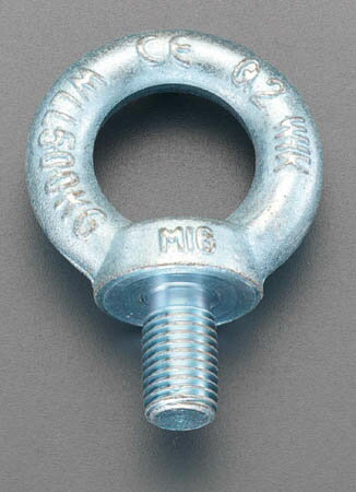 ●材質:鍛造鋼(亜鉛メッキ)●ねじ径:M16●内径:35mm●線径:14mm●使用荷重:700kgDIN580000012079438楽天 HD店　