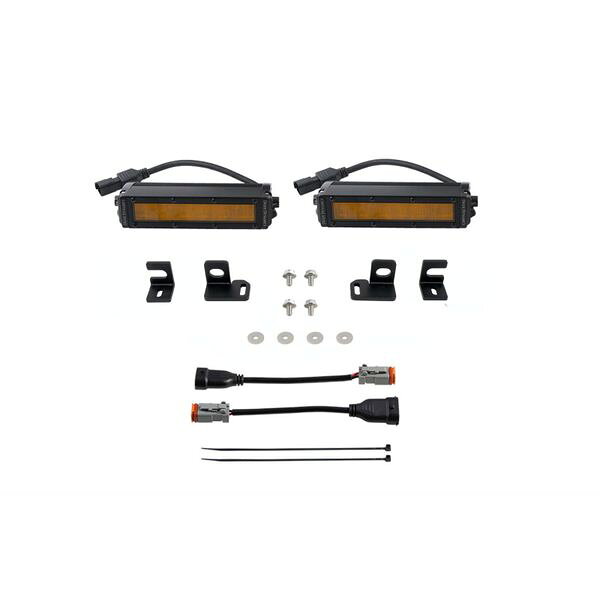 Diode Dynamics 2024+ Toyota Tacoma SS6 LED Fog Light Kit - Amber Wideメーカー：Diode Dynamicsメーカー品番：DD7932・掲載画像は、カタログより抜粋した参考...