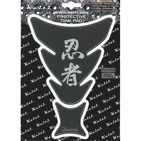 ケイティ Keiti タンクパッド カワサキ忍者 カーボン17.5X22.0cmのロングサイズでタンク形状に合わせてフレキシブルに対応します。カワサキTKW503CB楽天 HD店