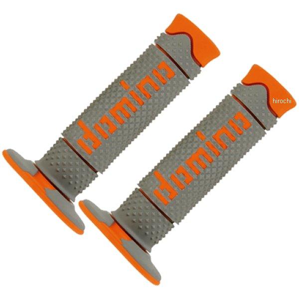ドミノ domino グリップ DSHタイプ：オフロードサイズ：119mmカラー：グレー/オレンジ内径：右：24mm/左：22mm素材：サーモプラスチックゴム形状：エンドクローズDSHは耐久レース・チームと共同で開発されました。表面は柔軟な...