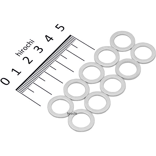 アクティブ ACTIVE クラッシュワッシャー サイズ:1mm厚内径:10mm材質:アルミ数量:10枚入りバンジョーやアダプターを固定する際に使用するワッシャーです。内径:11mmはハーレーの純正バンジョーボルトに、2mm厚はフィッティング...