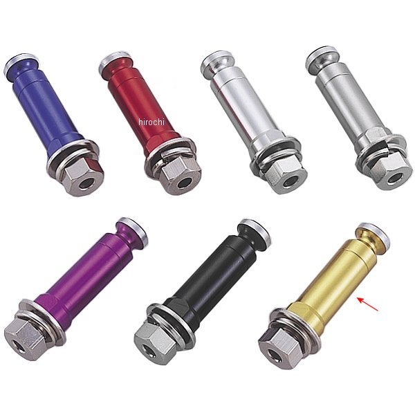 ポッシュ POSH ロングウインカーステー汎用M10x30mmボルト付きカラー:ゴールド入数:2本031301-04楽天 HD店　