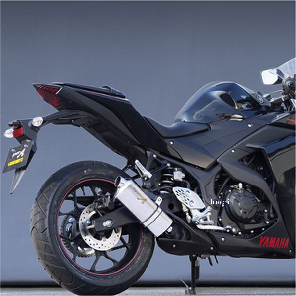 ヤマモトレーシング スリップオンマフラー15年-17年 ヤマハ YZF-R25サイレンサー:チタン(三角形×300mm)音量:92dbタンデム:○ドレインボルト:○オイルエレメント:○認証制度適合(国内仕様に限る)※レーザーマーカーの特性上...