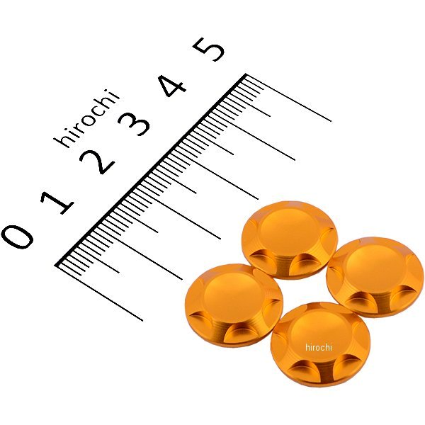 ポッシュ NASAタイプキャップボルトカバーM10用カラー：ゴールド001821-04楽天 HD店　