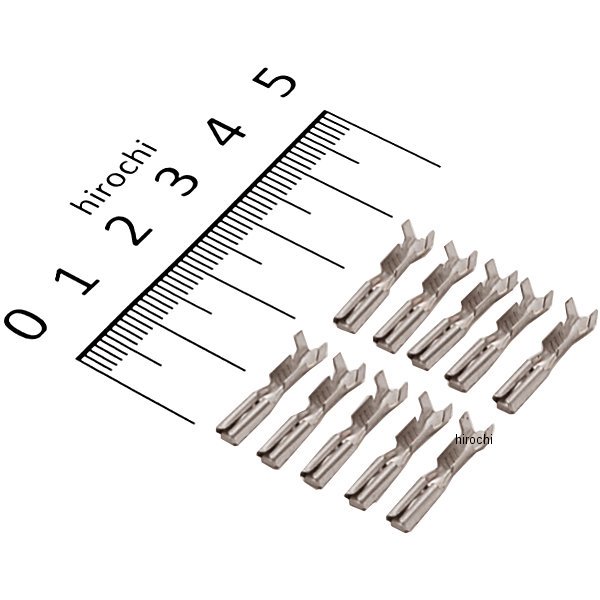 NTB HM用端子 メス 10個入り【製品仕様】適合電線：AVSまたはAVSS 0.5※全て1袋10個入りとなります。 ※車種・年式によっては取り付かない場合がありますので、寸法を確認の上、ご使用下さい。H14-10 HD　
