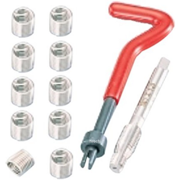 キタコ リコイルキット タップ付き M10-1.25パイロットタップ付サイズ:M10×1.25リコイルパケット10個付属貫通穴用※パイロットタップの寸法上、止まり穴のタップ立てができない場合があります。674-0710101楽天 HD店　