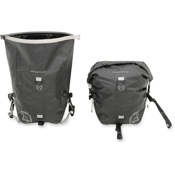 ムースレーシング MOOSE RACING サドルバッグ DRY ADV1容量30リッター左右ペア耐久性の高い防水シートで作られています。耐久性のある熱溶接継ぎ目。ヘビーデューティITWクイックリリースバックルロールダウントップデザインによ...