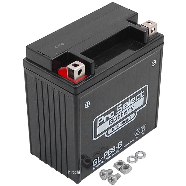 プロセレクト PROSELECT バイク用 バッテリー ジェルタイプ (液入り充電済み)適合互換:GM9Z-4B_YB9-B_12N9-4B-1_FB9-B_BX9-4B_12N9-4B-1※バッテリーを倒して搭載する車両には液入タイプ、ジ...