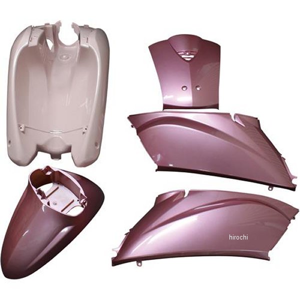 エナジープライス 外装セットホンダ トゥデイ AF61カラー:ピンク(レッグシールドは薄いピンク)材質:ABS樹脂(レッグシールドは、PPポリプロピレン)セット内容:フロントフェンダー、サイドカバー（左右）、レッグシールド(PP)、フロント...