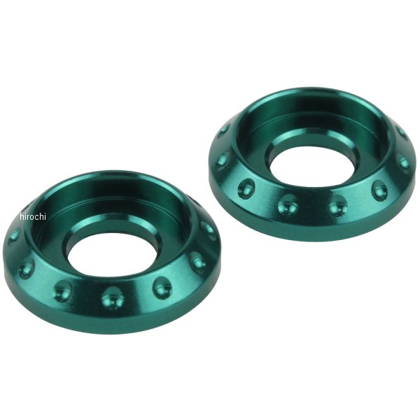 ポッシュ POSH マシンドワッシャー NASAタイプM6用カラー:ダークグリーン入数:2個入サイズ:外径:約15mm/厚み:3.5mm004186-08楽天 HD店　