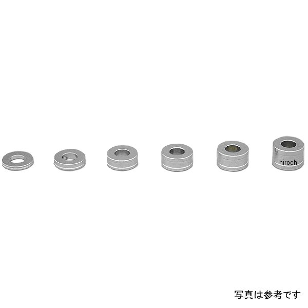 ポッシュ POSH アルミスペーサー汎用サイズ:M6厚み:5mmカラー:メッキ外径:φ13mm内径:φ6.5mm2個入り200330-05楽天 HD店　