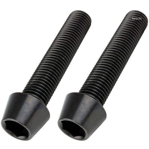 ポッシュ POSH ステンレスブラックテーパーキャップボルトサイズ:M10X50 P1.25カラー:黒2個入り911050-T9楽天 HD店　