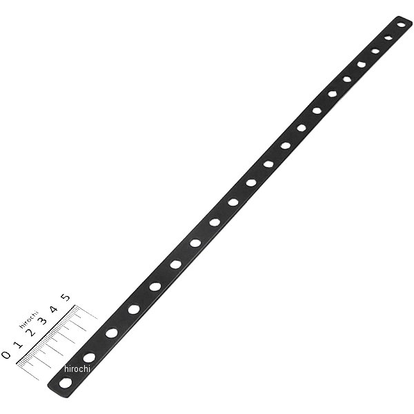 エーモン 取付金具(黒)・サイズ 厚さ2mm 15×396mm 穴径7mm・カチオン電着塗装S746楽天 HD店