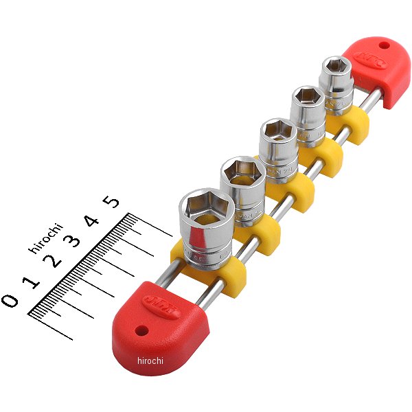 6.3sq ソケットセット(5コ組)ソケット(6角)：B2-06、 07、 08、 10、 12ソケットホルダー 5コ用：EHB205TB205E-KC楽天 HD店　