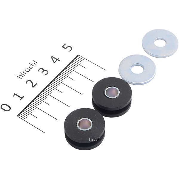 ポッシュ POSH H型ラバーM6ボルト用2個入り【付属品(同梱品)】:スペーサー(内:6mm x 外:20mm x 高さ:1.6mm)ワッシャー(内:6mm x 外:7.8mm x 高さ:8mm)100202楽天 HD店　