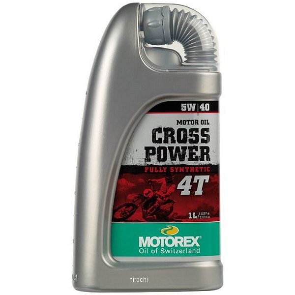 モトレックス MOTOREX CROSS POWER 4T粘度:5W-40用途:4サイクル用エンジンオイル容量:1L基油:100％化学合成油JASO:MAACEA:A3API:SG最新技術で開発された4ストオフロード車に最適湿式多板クラッチ...