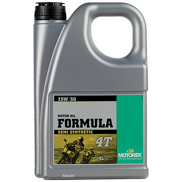 モトレックス MOTOREX FORMULA 4T粘度:15W-50用途:4サイクル用エンジンオイル容量:4L基油:鉱物油、化学合成油、酸化防止剤、清浄剤JASO:MAACEA:A3API:SG【素材】・外装箱:段ボール・容器/ノズル:プラ...