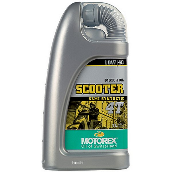 モトレックス MOTOREX SCOOTER 4T粘度:10W-40用途:4サイクル用エンジンオイル容量:1L基油:鉱物油、化学合成油、酸化防止剤、清浄剤JASO:MAACEA:A3API:SL【素材】・外装箱:段ボール・容器/ノズル:プラ...