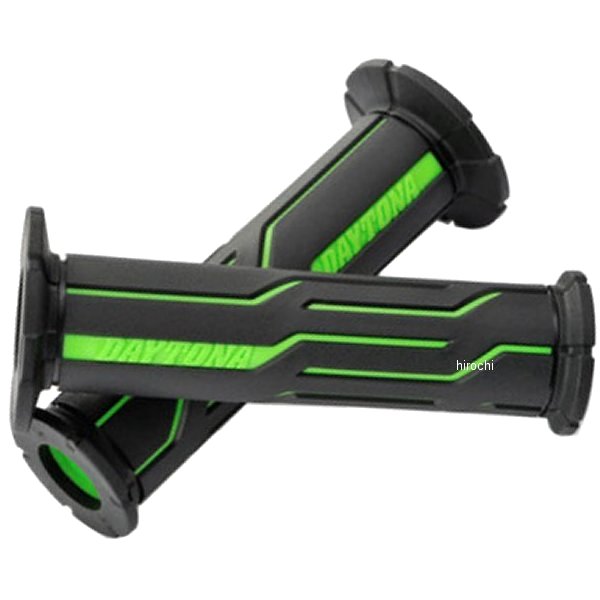 デイトナ GRIPPYGRIPGG-D-LINE 22.2φベースゴムカラー:ブラック素材カラー:グリーン・全長125mm・エンド貫通滑らないから疲れにくい。人間工学デザインを取り入れたオリジナルグリップ98447楽天 HD店　