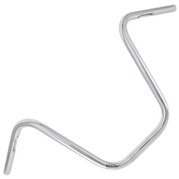 バーリーブランド BURLY BRAND 1インチ ハンドルバー 12インチ ナローエイプ クローム・エンドライズ 12インチ(305mm)、全幅 32.5インチ(826mm)、センター幅 4.25インチ(108mm)、プルバック 7インチ...