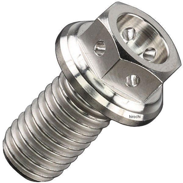 ジータ ZETA チタンフランジボルト汎用タイプ:スタンダード【サイズ】・d:M8 P=1.25・S:10mm・Dc:14mm・K:6.8mm・b:13mm・L:15mm入数:1本入りワイヤリング穴:有り素材:チタン合金 Ti-6AL-4V...