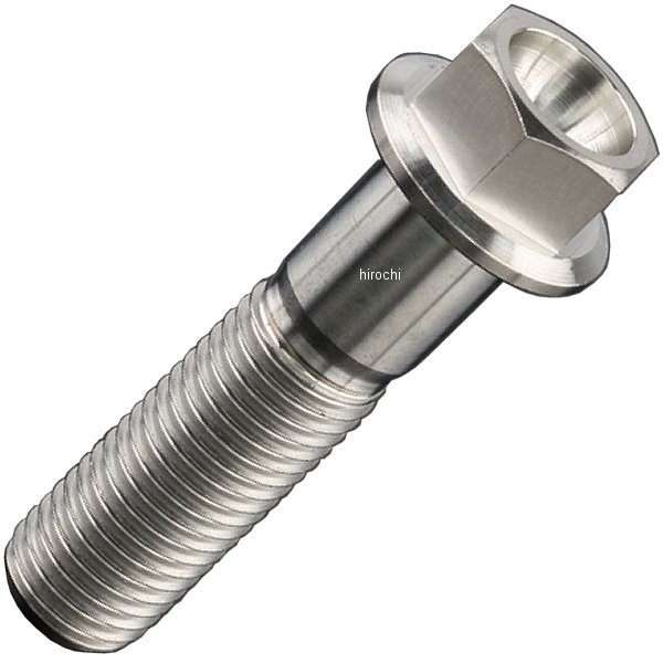 ジータ ZETA チタンフランジボルト汎用タイプ:スタンダード【サイズ】・d:M10 P=1.25・S:12mm・Dc:17mm・K:8.2mm・b:26mm・L:40mm入数:1本入りワイヤリング穴:無し素材:チタン合金 Ti-6AL-4...