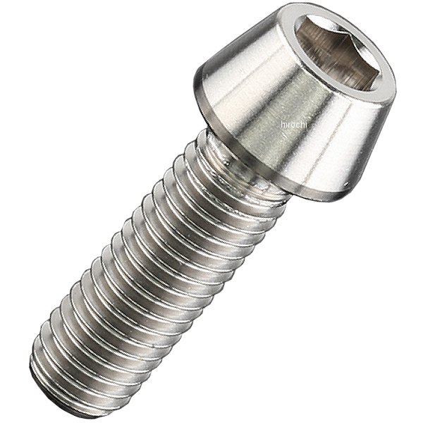 ジータ ZETA チタンキャップボルト汎用タイプ:テーパー【サイズ】・d:M8 P=1.25・S:6mm・Dc:13mm・K:8mm・b:23mm・L:25mm入数:1本入りZT08-0825楽天 HD店　