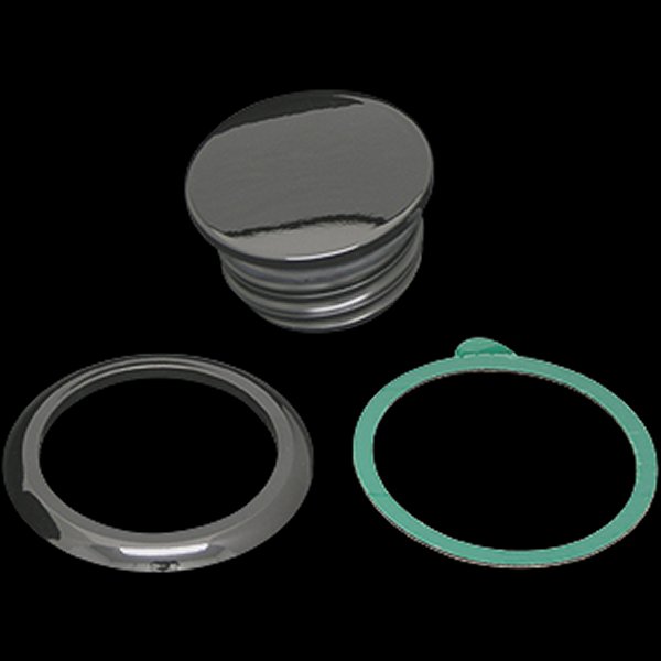 98年以降のXLで7.9lまたは4.5gal(17l)タンク装着車トリムリング厚み:約3mmカラー:ブラック素材:アルミ【セット内容】ガスキャップ×1個 リング×1枚 両面テープ×1枚対応純正品番:63139-10B新品装着時、タンク相性に...