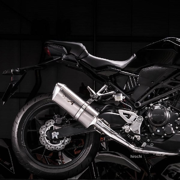 ヤマモトレーシング フルエキゾーストマフラー18年-21年 ホンダ CB250Rエキゾーストパイプ:ステンレスサイレンサー:チタン(三角形×300mm)エンドキャップ:アルミ削り出し音量:92db/4500rpm 加速騒音：80dbタンデム...