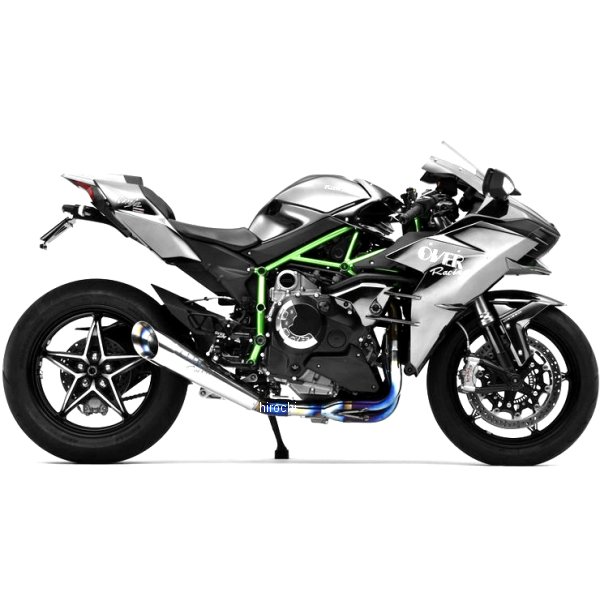 オーヴァー OVER フルエキゾースト レーシング メガホン 4-2-115年-18年 カワサキ Ninja H2【素材】・エキパイ:チタン・サイレンサー:チタン・ヘッダー部:ステンレス・マフラーステー:アルミ/ブラックアルマイト【サイズ】...