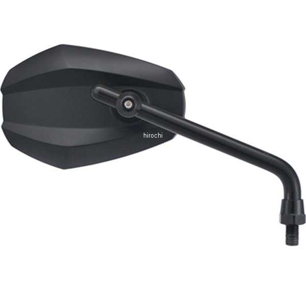 デイトナ ハイビジミラー EDGE M10 ブラック ロー 正ネジ汎用サイズ:M10カラー:ブラック新保安基準適合外。低めのロッド採用。鏡面:クリアーミラー。左右共通。14948楽天 HD店　