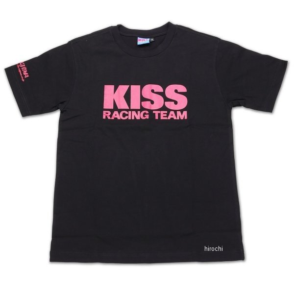 KISS Racing Team Tシャツサイズ:レディースMカラー:ブラックシャツのフロントプリントにはKISS RACING TEAMロゴ、ネックタグにはデフォルメされたSDチームライダー、右肩にはワークス仕様のロゴをリファインしたモデ...