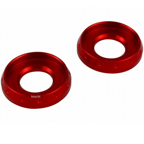 ポッシュ POSH NASAワッシャー M10カラー:レッド【サイズ】外径:21.5mm/厚み:4.5mm【使用箇所・用途(-用)】M10用【入数】2個入厚みを抑えた薄型のアルミ削り出しワッシャーです。M10のボタンキャップボルト (頭外形...