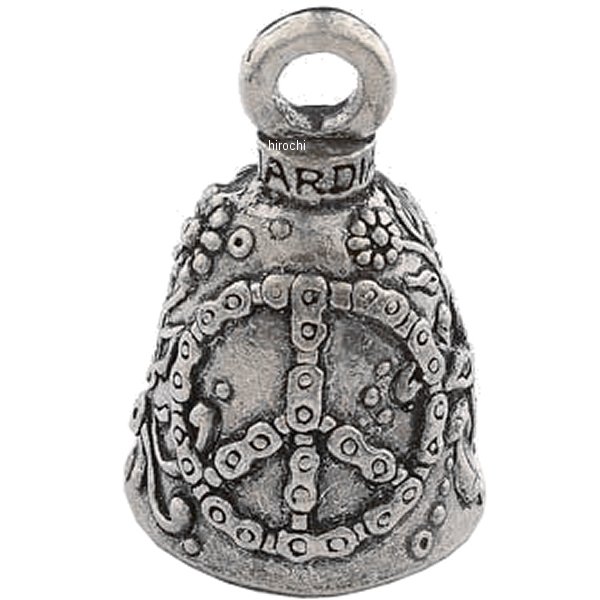 ガーディアンベル Peaceカラー:クロームサイズ:ベル本体 縦:約40mm 直径:約25mm材質:合金内容物:ベル本体×1個 ポーチ×1個【特徴】『バイカーベル』とも呼ばれ、アメリカのバイク乗り達が身に着けている魔除けのベルです。アメリカ...