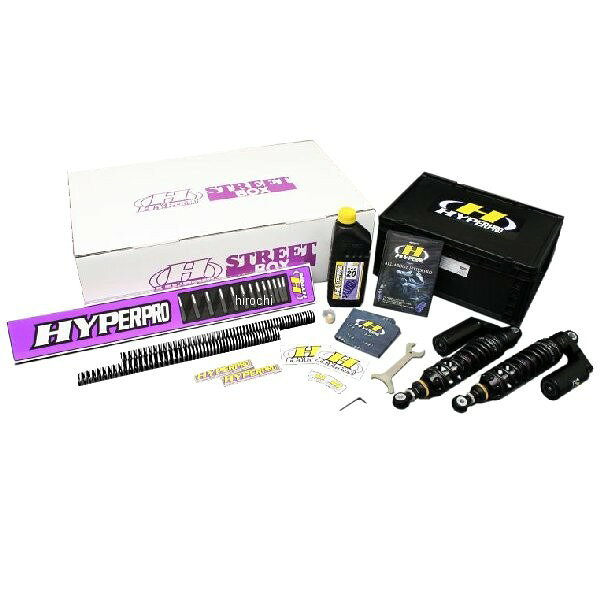 ハイパープロ HYPERPRO ストリートBOX ツインショック99年-01年 ホンダ CB400スーパーフォア ハイパーVTEC SPEC1カラー:ブラックショックタイプ:ツインショックショックタイプ:ピギーバック T367【ストリートボ...