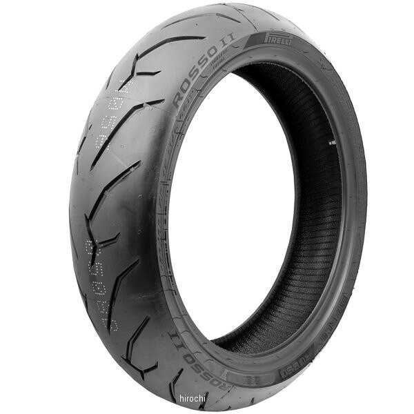 ピレリ PIRELLI DIABLO ROSSO II用途:リア用リム径:17インチチューブレスタイヤ標準リム幅(インチ):4.5許容リム幅(インチ):4.5偏平率:60%構造:ラジアル荷重指数:72(355kg)速度記号:W(270超km...