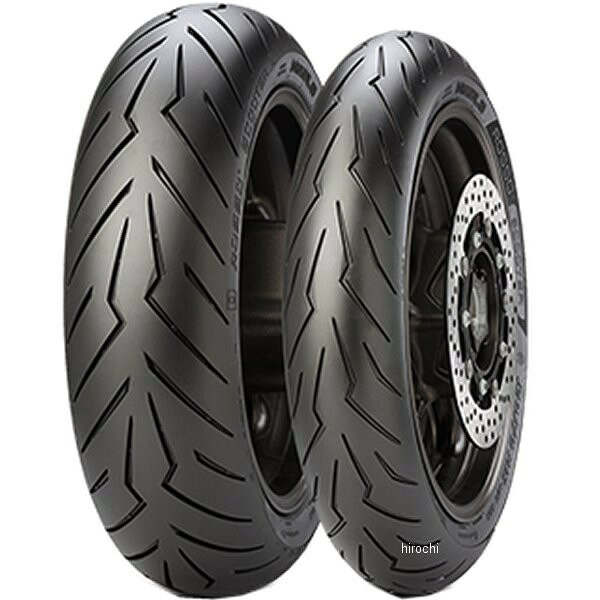 ピレリ PIRELLI DIABLO ROSSO SCOOTER用途:フロント用リム径:14インチチューブレスタイヤ標準リム幅(インチ):2.75許容リム幅(インチ):2.50-3.00偏平率:80%構造:バイアス荷重指数:58(236kg...