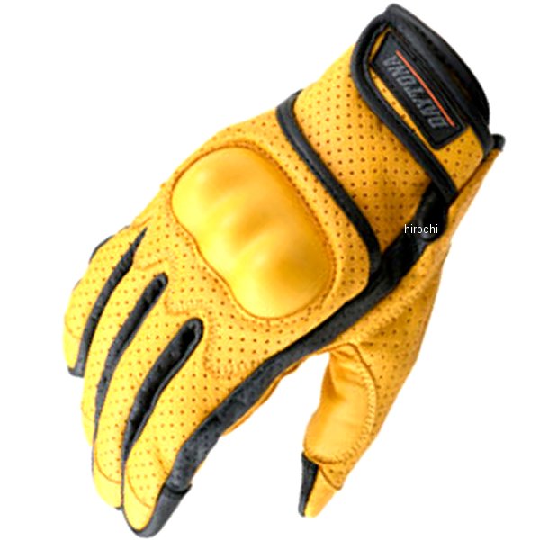 Henlybegins ヘンリービギンズ HBG130PM カウレザープロテクターグローブサイズ:Mカラー:イエロー18920楽天 HD店　