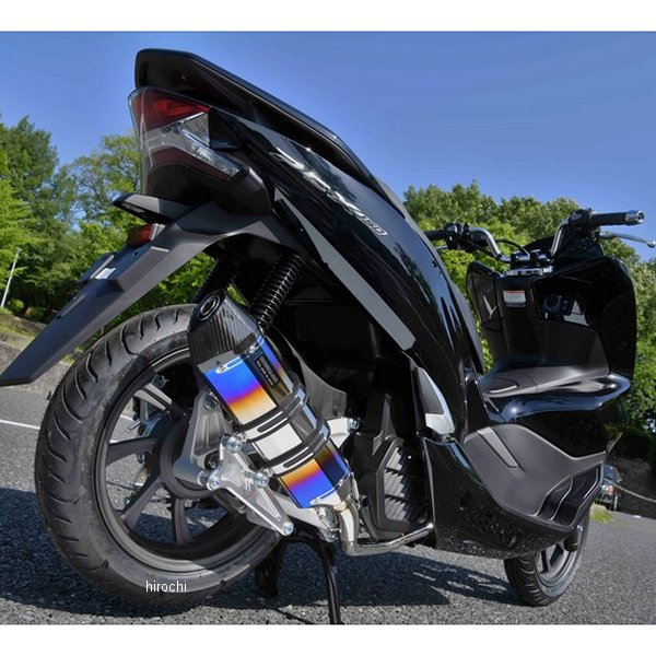 ビームス BEAMS フルエキゾースト CORSA-EVO218年 ホンダ PCX150 2BK-KF30サイレンサー:ヒートチタン重量:3.3kg(純正:5.35kg)音量:85.0db(純正:82.0db)ドレンボルト:〇センタースタン...