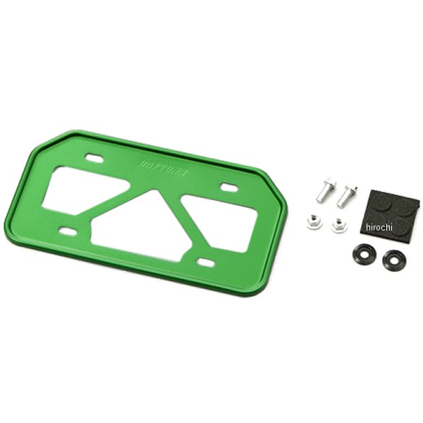 デイトナ ナンバープレートホルダーMカラー:グリーンサイズ:Mタイプ:原付用山型【付属品】・アルミナンバープレート×1・フランジスペーサー×2個・フランジボルト(M6×15mm)×2個・フランジナット(M6)×2個・ウレタンスポンジ×4個【...