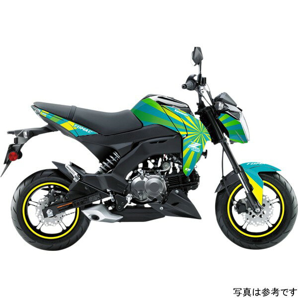 Dcor Visuals グラフィックキット18年-23年 カワサキ BR125 Z125 PRO デザイン（カラー）：バースト20-20-331楽天 HD店
