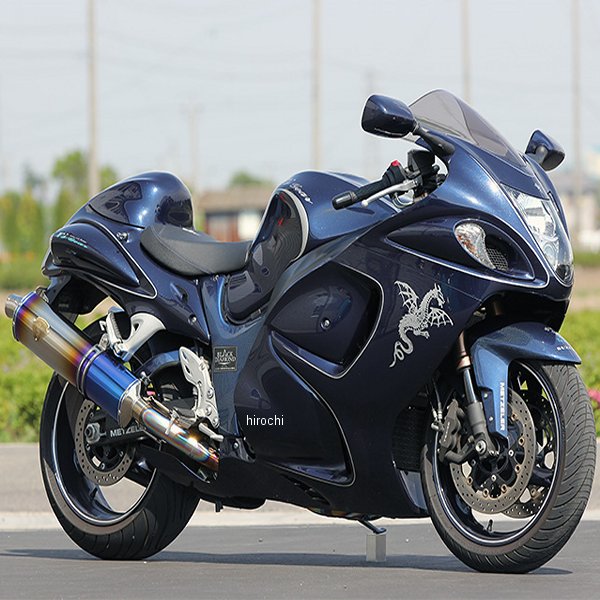 アールズギア r's gear フルエキゾーストワイバン デュアル08年-12年 スズキ GSX1300Rハヤブサ13年-18年 スズキ GSX1300Rハヤブサ14年-18年 スズキ 隼(ハヤブサ)材質:チタン(サイレンサーバンド・スプリ...
