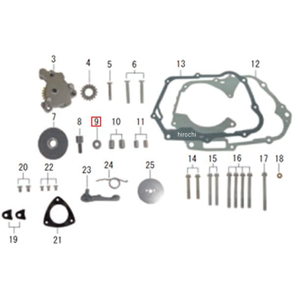 プレーンワッシャ 6.5X16X2.6 (2個)です。エンジン Comp. 補修部品00-01-0118楽天 HD店