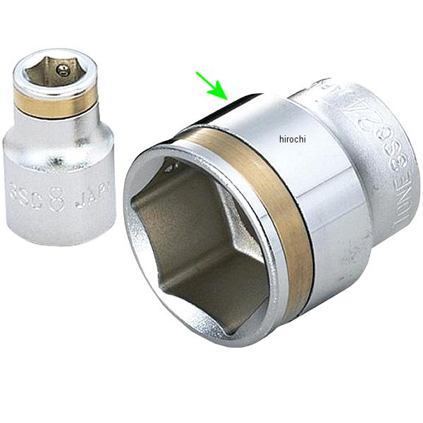 ナットキャッチソケット(6角) 対辺 24mm 長さ 34mm 差込角 9.5mm (3/8インチ) 3SC-24楽天 HD店