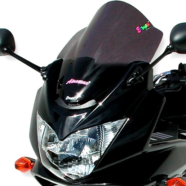 アルマックス ERMAX Aeromax スクリーン 41cm15年-16年 スズキ Bandit1250S(GSF1250S)カラー:ライトブラックスクリーン高さ:約41cm素材:PMMAアクリル樹脂※画像は参考となります。実際の色、素材...