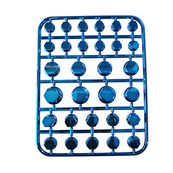 エナジープライス EnergyPrice ボルトキャップ汎用カラー:ブルー30個入り【セット内容】1.4cm×3pcs1.2cm×5pcs1.0cm×10pcs0.8cm×12pcs電気メッキプラスチック素材を採用して、非常に耐久性と防錆が...