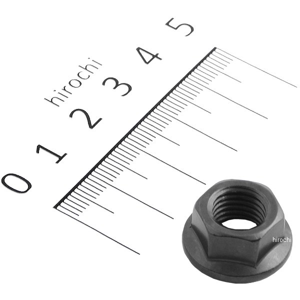 ポッシュ POSH ステンレスフランジ付き六角ナット汎用ネジサイズ:M10 P1.25スタンダードタイプ高さ:9mm対辺:14mm座径:19mmカラー:ブラック1個入り831675-10楽天 HD店　