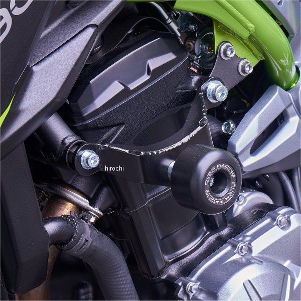 オーヴァー OVER エンジンスライダー18年 カワサキ Z900カラー:ブラックパウダーコーティング仕上げ左右セット・取り付けボルト類付属・ジュラコンサイズ Type-2 φ60,L=40車種専用ボルトオン設計がポイントのOVER製エンジ...