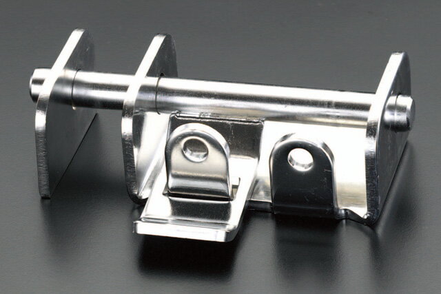 材質：ステンレス仕上：電解研磨仕上鍵穴径：9.5mm鉄扉に溶接で取付ける貫抜きです。2ヶ所でストップできます。共受けはボルト締めとなっています。サイズ（サブ画像を参照してください）A：107mm、B：70mm、C：31mmD：50mm、E：...