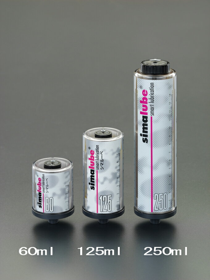 容量：60ml本体使用温度範囲：-20から55℃接続ねじ：PT1/4"吐出期間設定：1から12ヶ月防塵、防水規格：IP68お好みのグリス、オイル(NLGI No.000からNo.2)を容器に入れ充填できます。ガスジェネレーター付属。容器への...